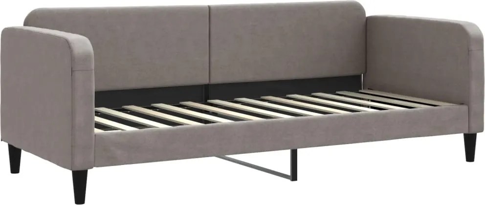 Válenda s přistýlkou a zásuvkami taupe 80 x 200 cm textil 3196850