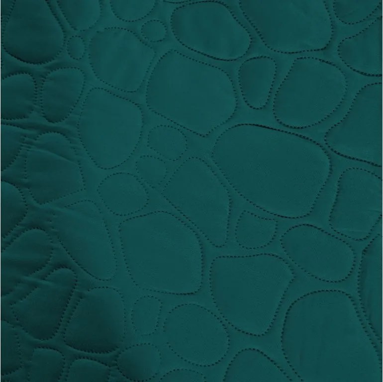 Tyrkysový přehoz na postel STONE Rozměr: 200 x 220 cm