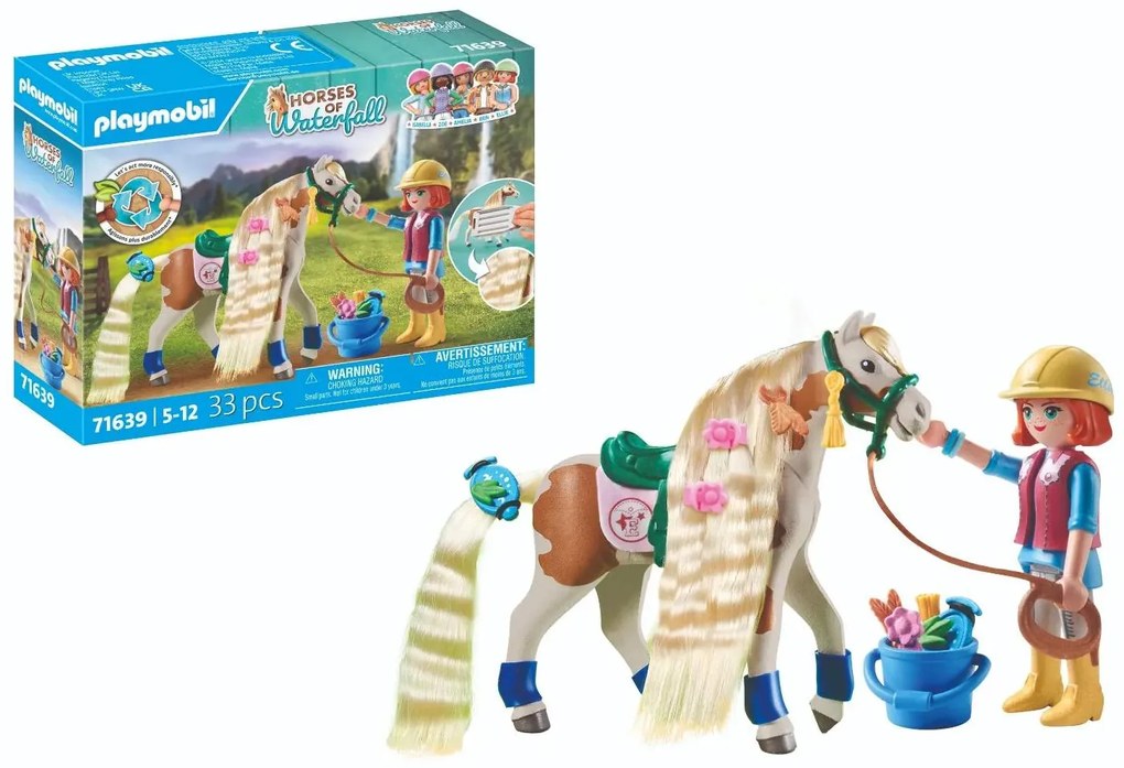 Playmobil playmobil 71639 ellie & kůň s krepovačkou