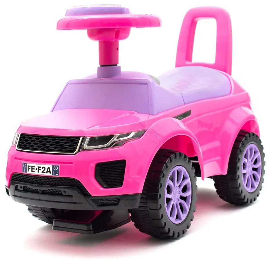 Dětské odrážedlo SUV Baby Mix Prime růžové v kůži Růžová