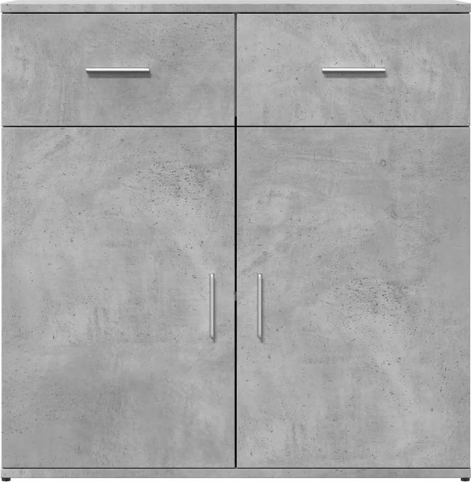 Příborníky 2 ks betonově šedé 79 x 38 x 80 cm kompozitní dřevo 3276619