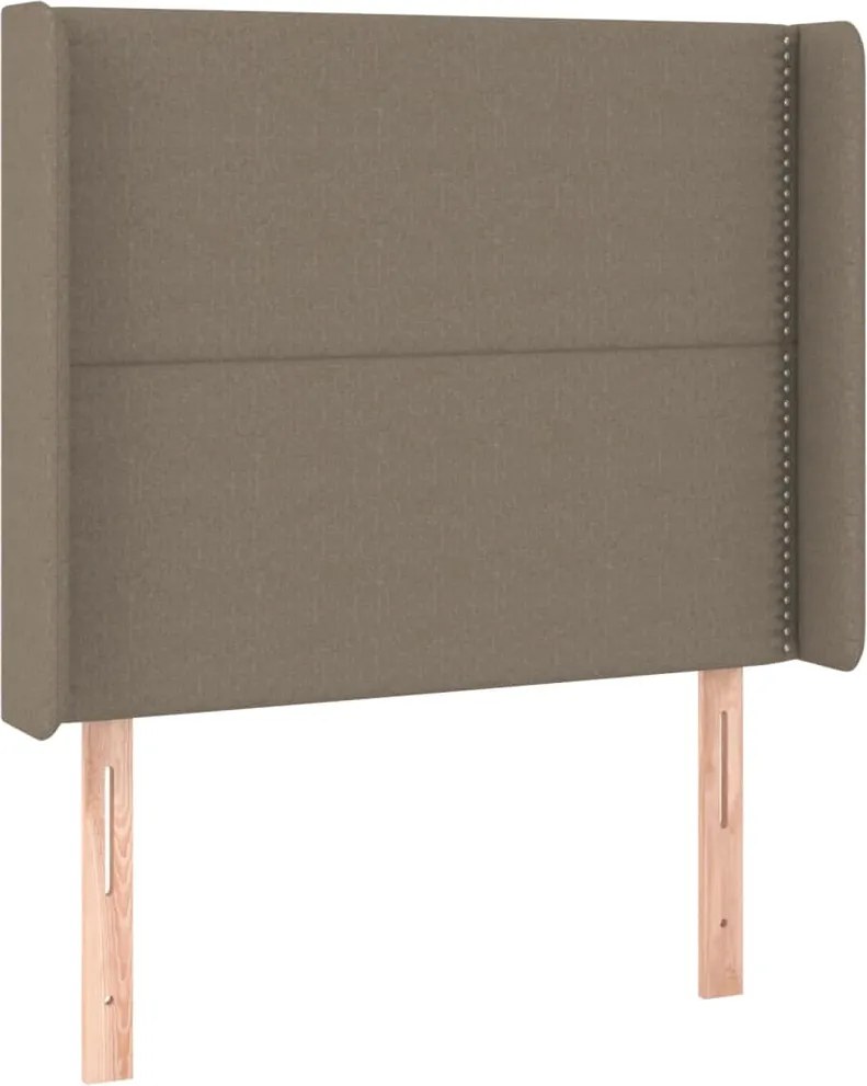 Box spring postel s matrací a LED taupe 90x190 cm textil 3138761