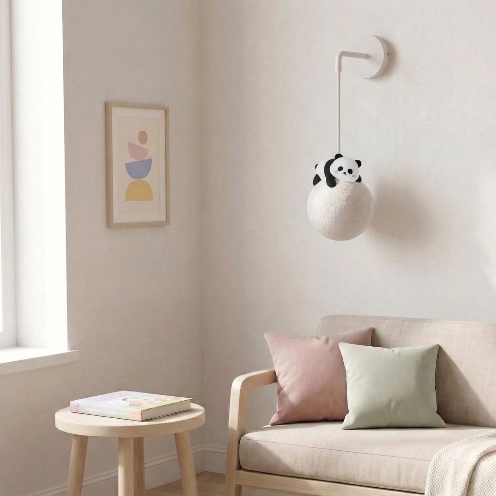 Toolight Toolight, nástěnné svítidlo PANDA G163-1W, černá-bílá, OSW-07803