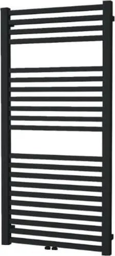 Isan Quadrat radiátor kombinovaný 125,5x50 cm středové připojení černý samet DQUA12550500CSMS