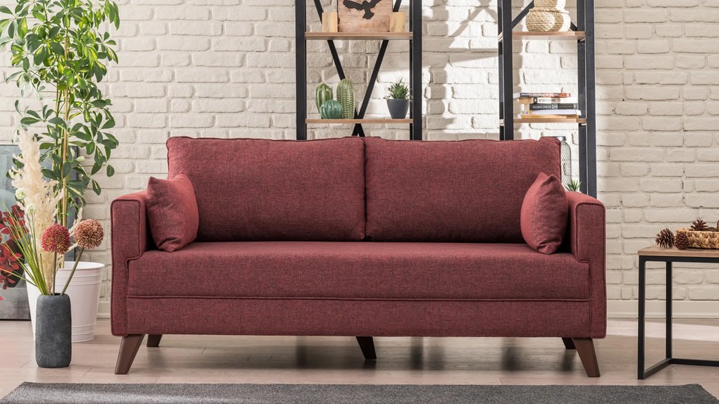 Hanah Home Pohovka BELLA bordó 177 cm 825BLC1515