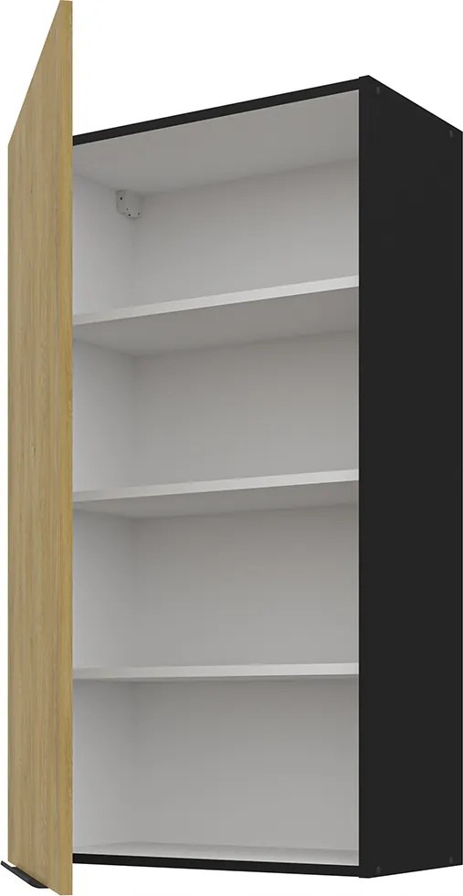 CREMONA cc | horní skříňka 60 G-108 1F policová | 60 cm | EXTRA VYSOKÁ | černá/cremona