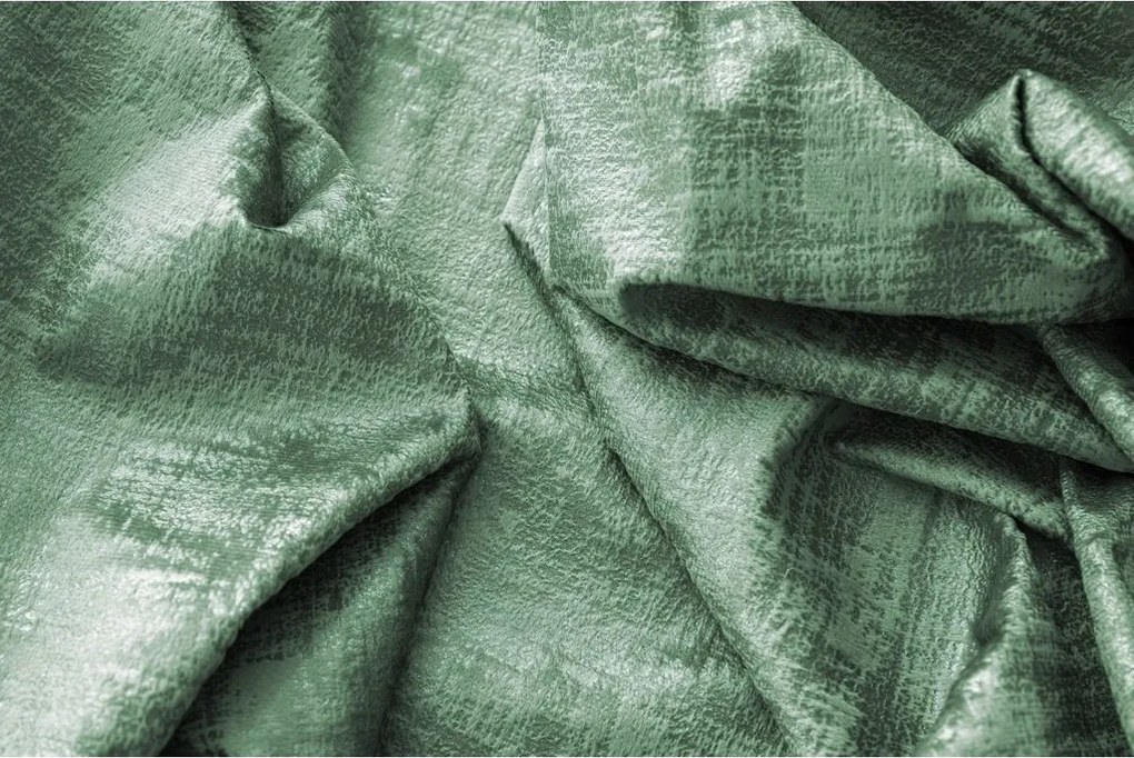 Zatemňovací závěs LOOM VELVET 140x250 cm, zelený Zavěšení: Řasící páska