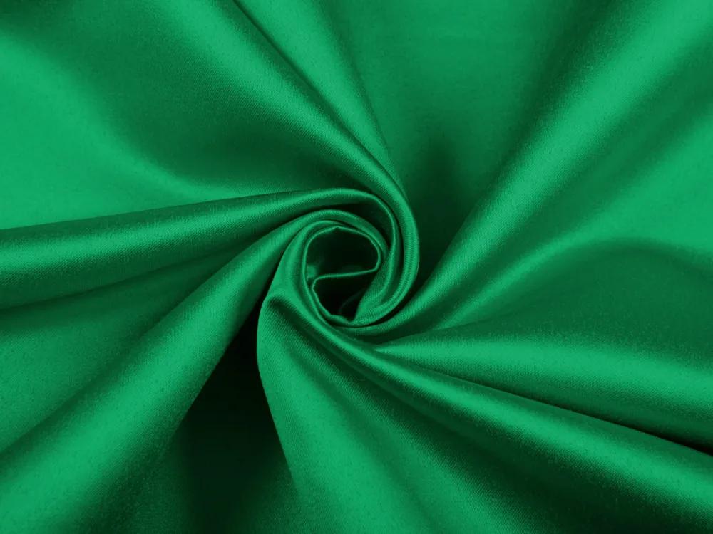 Biante Saténový běhoun na stůl polyesterový Satén LUX-028 Irská zelená 35x140 cm