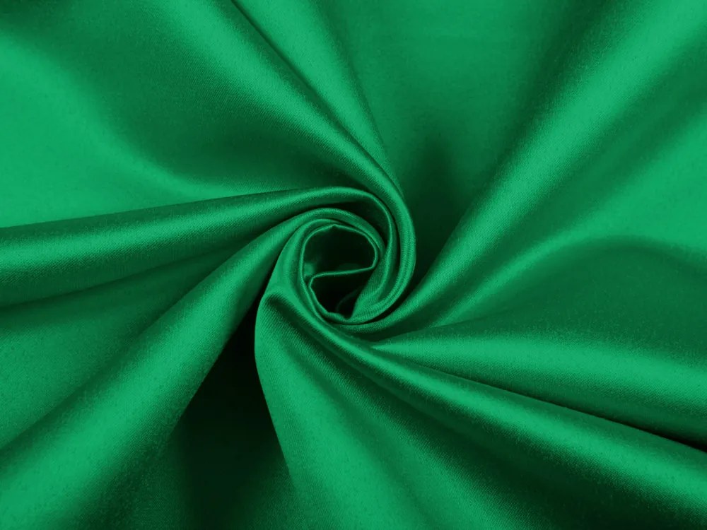 Biante Saténový závěs LUX-028 Irská zelená 140x230 cm