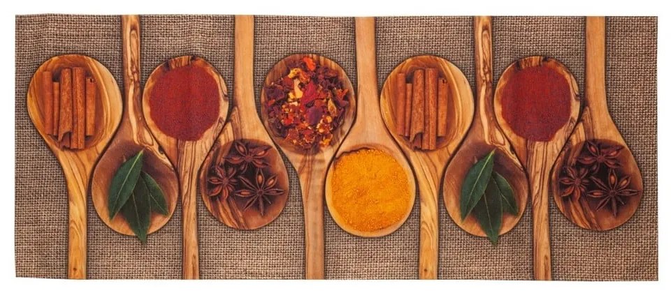 Vysoce odolný kuchyňský běhoun Floorita Spices, 60 x 220 cm