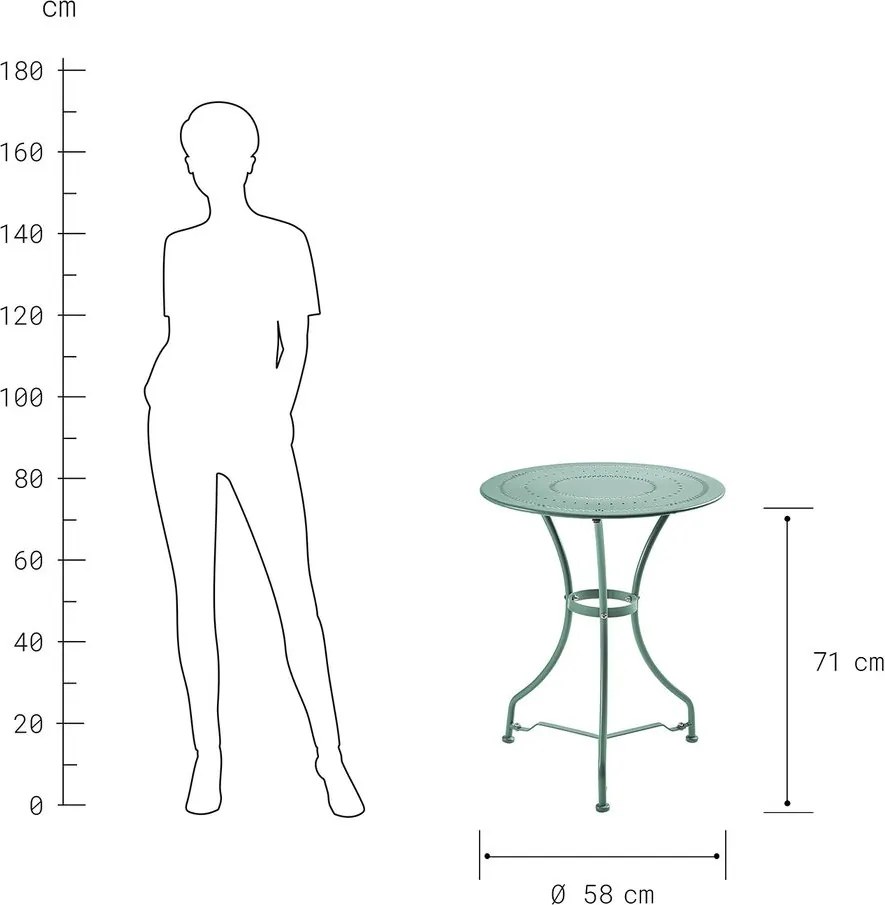 Butlers CENTURY Zahradní stůl - šalvějová