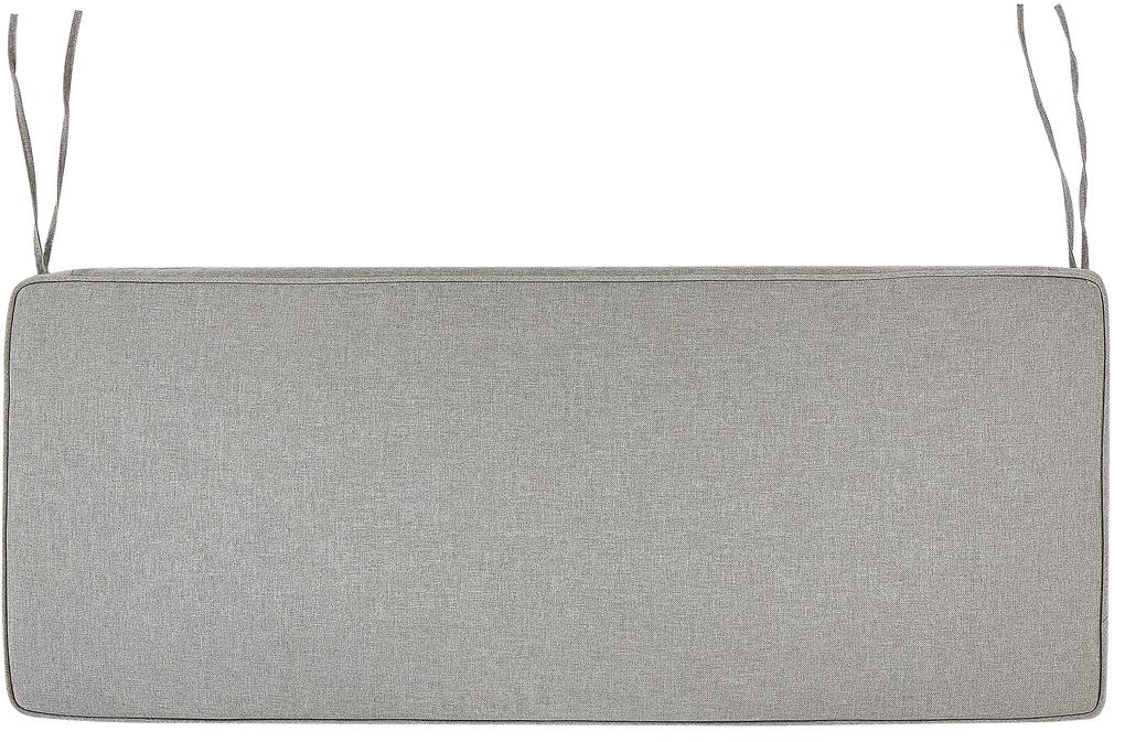 Sedací polštář na lavičku 108 x 45 cm šedý SOVANA Beliani