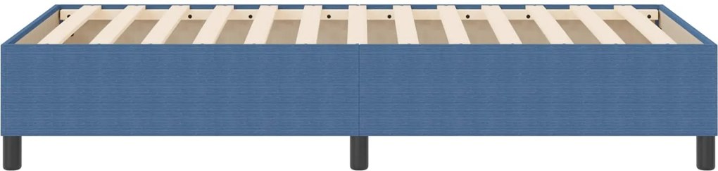 Rám platformy Modrá 90 x 200 cm Žebrovaná látka 3337390