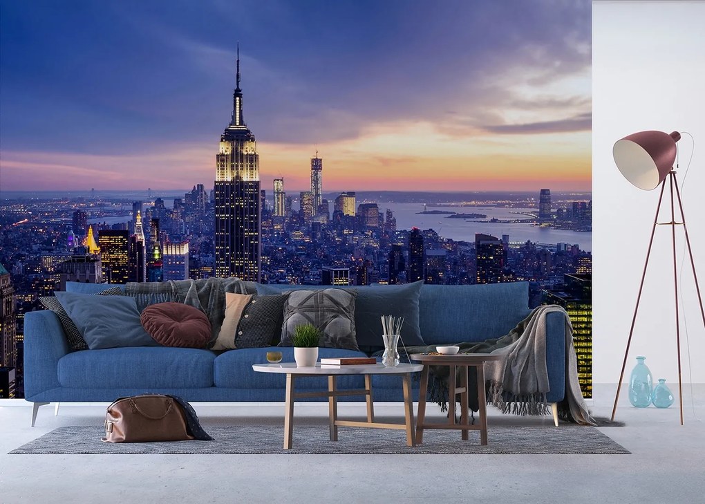 Fototapeta na míru Manhattan Při Západu Slunce | Vliesová fototapeta na zed' | DFTNXXL2413