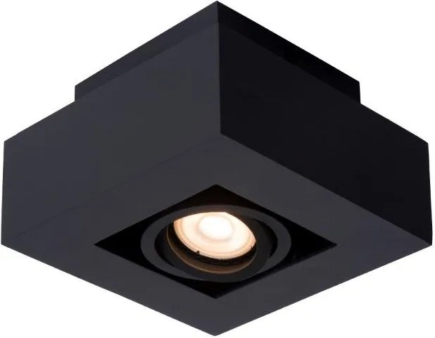 Lucide 09119/06/30 XIRAX stropní bodové stmívatelné svítidlo 1xGU10 / 5W LED černá Stropní svítidla a stropnice