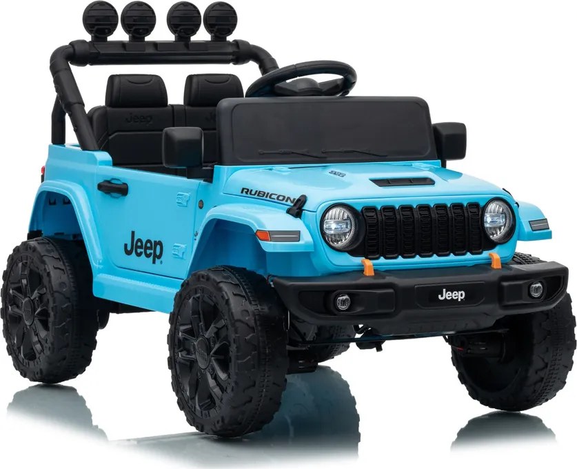 LEAN CARS Akumulátorové autíčko Jeep Rubicon DK-JWR558 24 V, světle modré