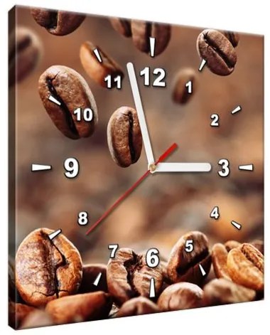 Tištěný obraz s hodinami Kávové bohatství 30x30cm ZP2411A_1AI