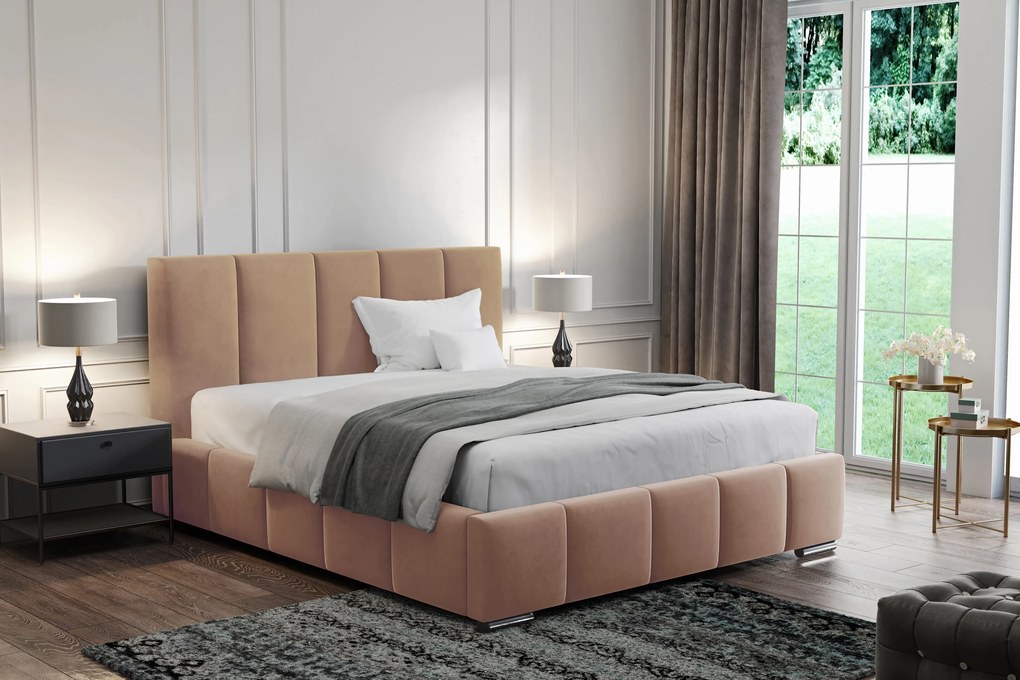 Postel MODEL 09 200x200 růžová - MAGIC VELVET 2269