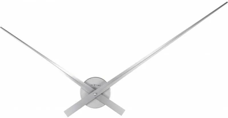 Designové nástěnné hodiny 2269zi Nextime Hands Silver 85cm