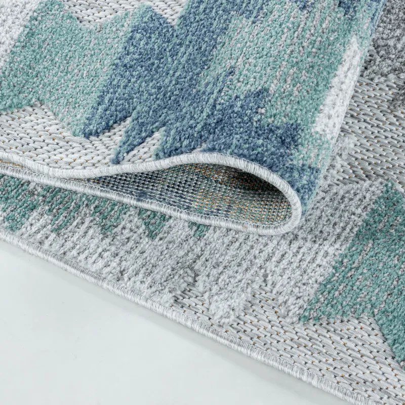 Ayyildiz, Kusový koberec Bahama 5153 Blue – na ven i na doma, 80x250, modrá, chodba / předsíň