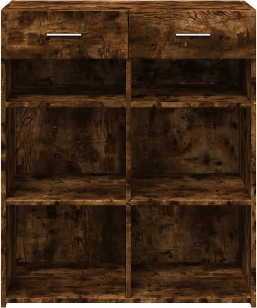 Příborník kouřový dub 80 x 42,5 x 93 cm kompozitní dřevo 3281480