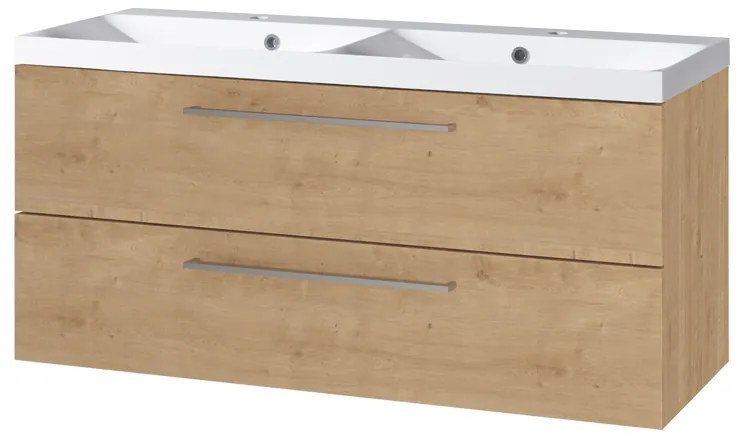 Mereo Mereo, Bino, koupelnová skříňka s umyvadlem z litého mramoru 121 cm, CN623M