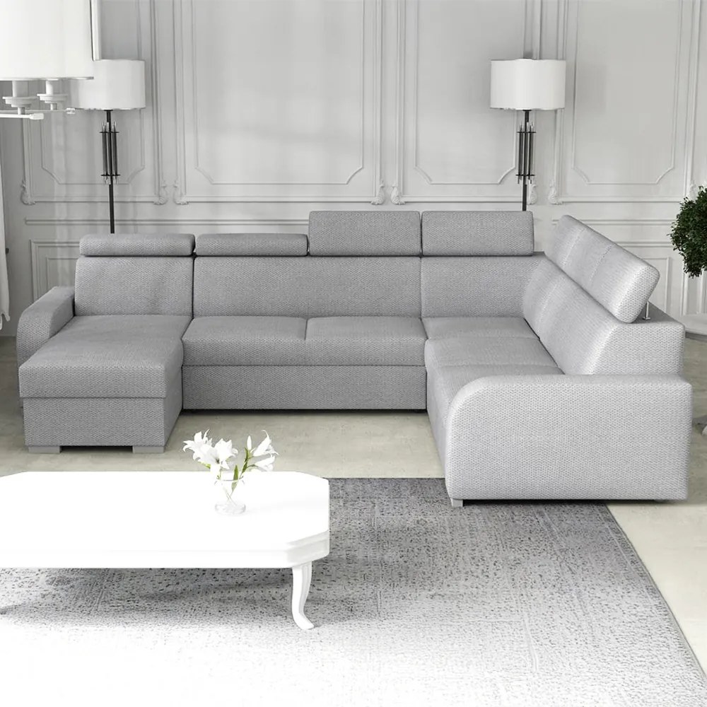 Sedací souprava OSLO U | 170x310x250 | rozkládací + 2x úložný prostor | VÝBĚR TKANIN