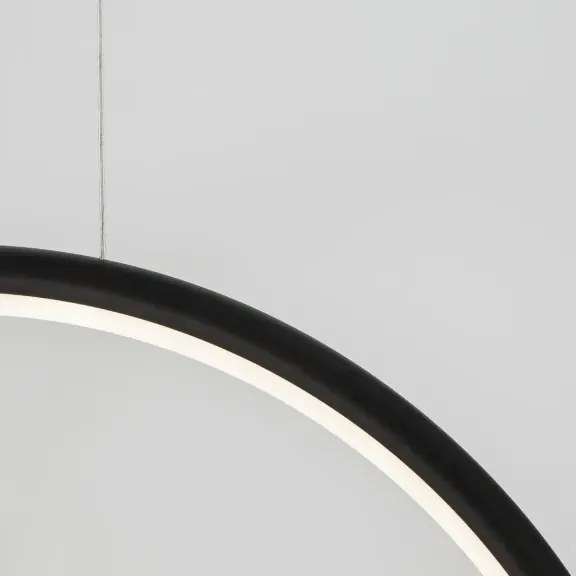 LED lustr Celia 43 černé s dálkovým ovládáním