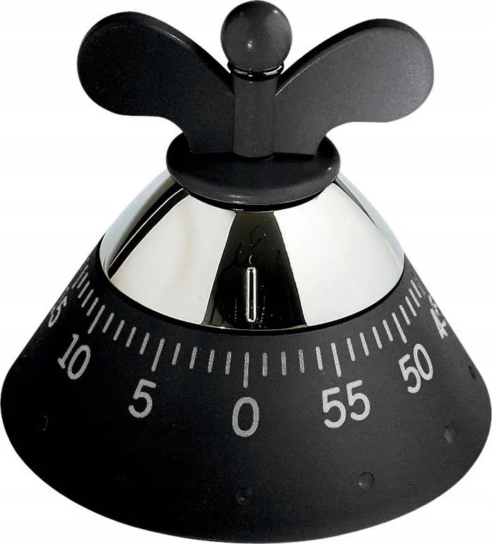 Alessi Kitchen Timer Kuchyňská minutka černá
