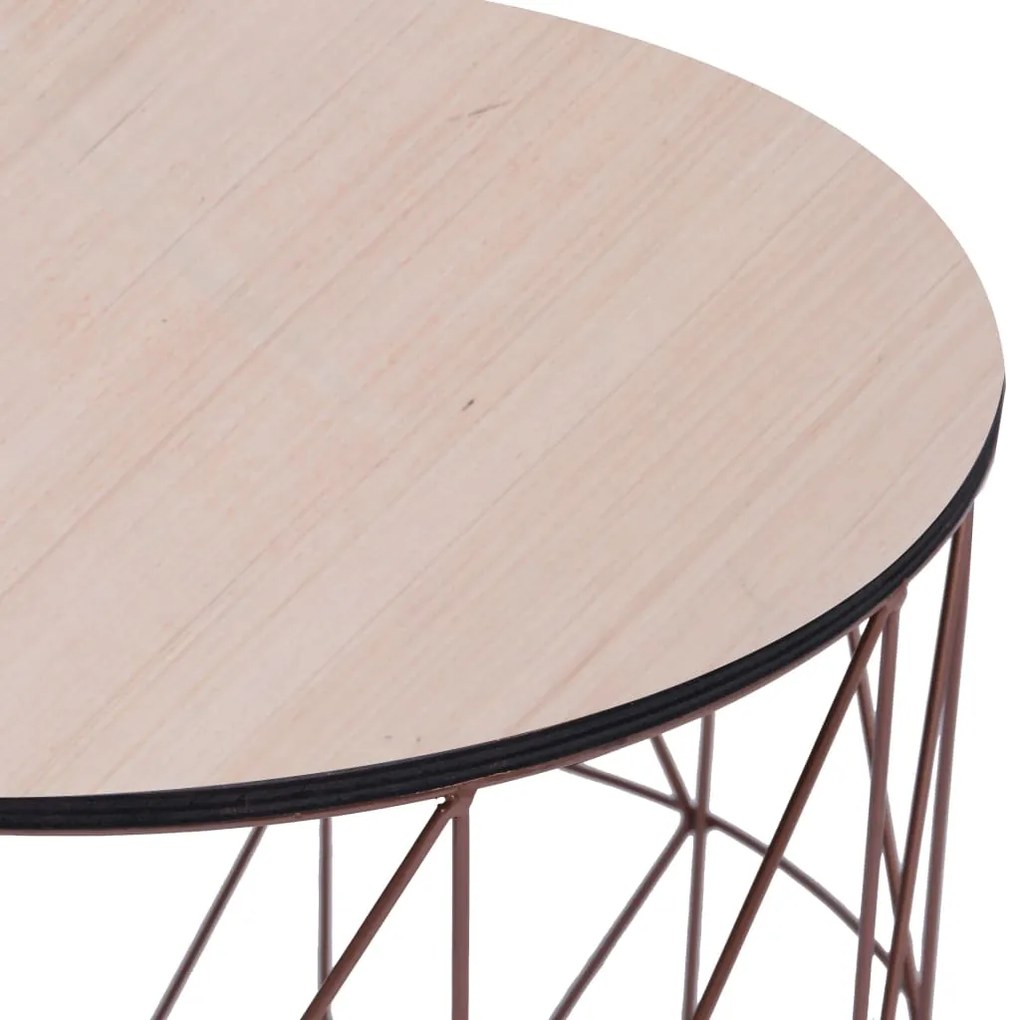 Konferenční stolek měděný Ø 47 cm - Default Title