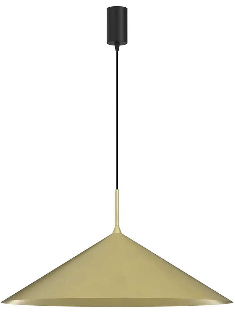 Závěsné svítidlo Capital, 1x zlaté kovové stínítko, (fi 60cm), b