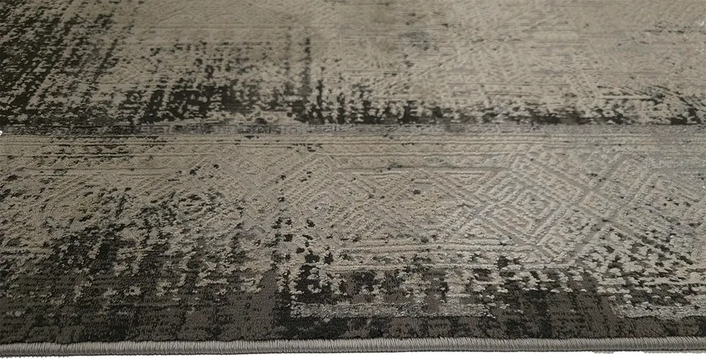 BE Koberec Deluxe 9090 GREY - šedý obdélníkový Rozměr: 60x100 cm