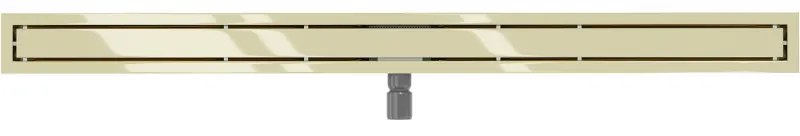 Mexen Flat M13 lineární odtok 2v1 160 cm, Zlatá - 1510160