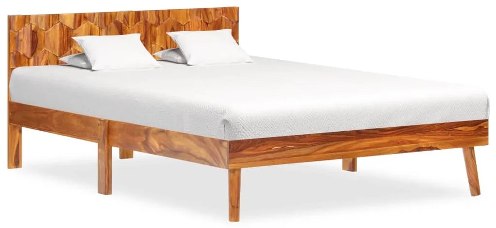 288445 vidaXL Rám postele masivní sheeshamové dřevo 120 x 200 cm