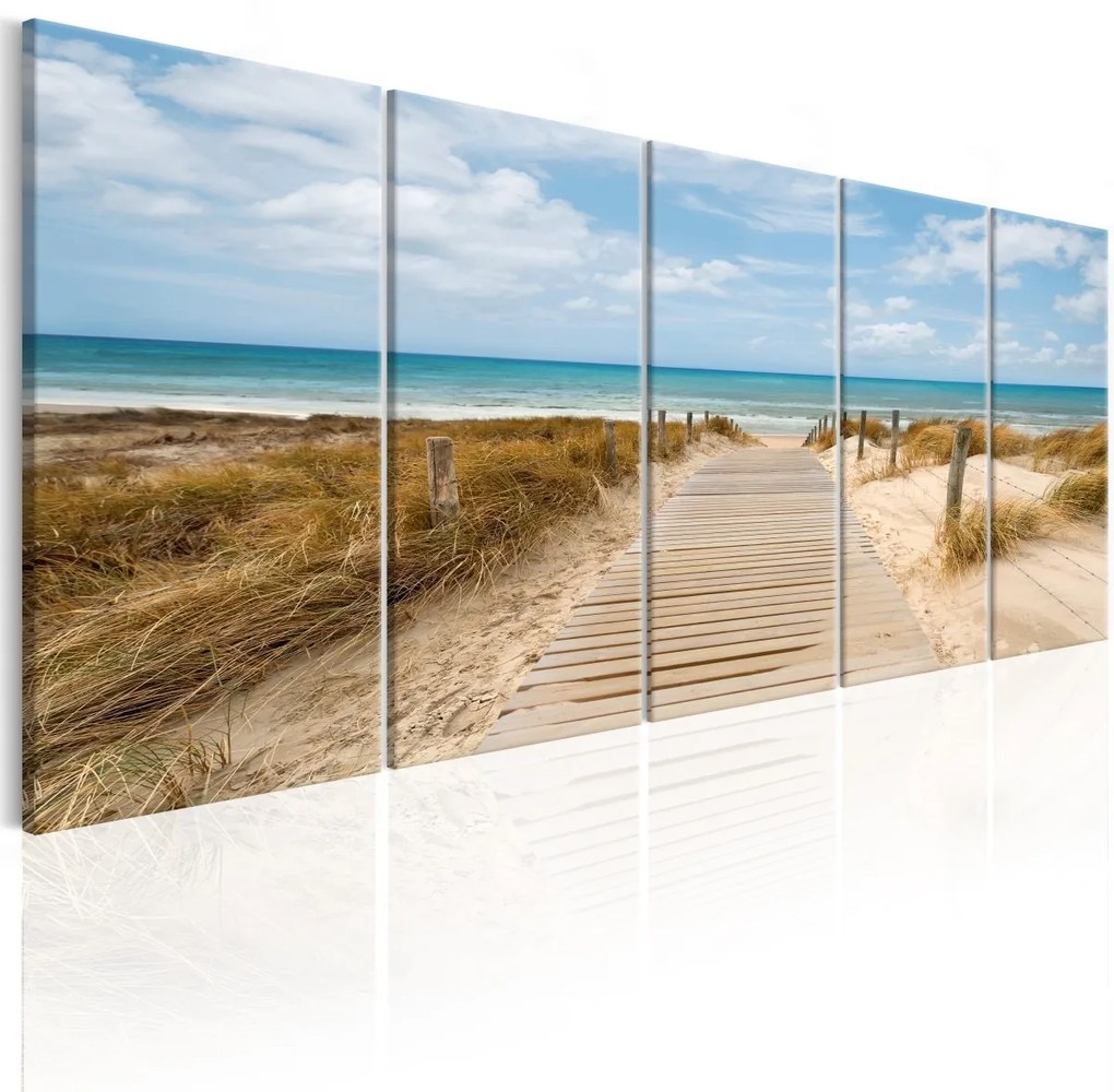 Vícedílný obraz - vstup na pláž (150x60 cm) - Murando DeLuxe