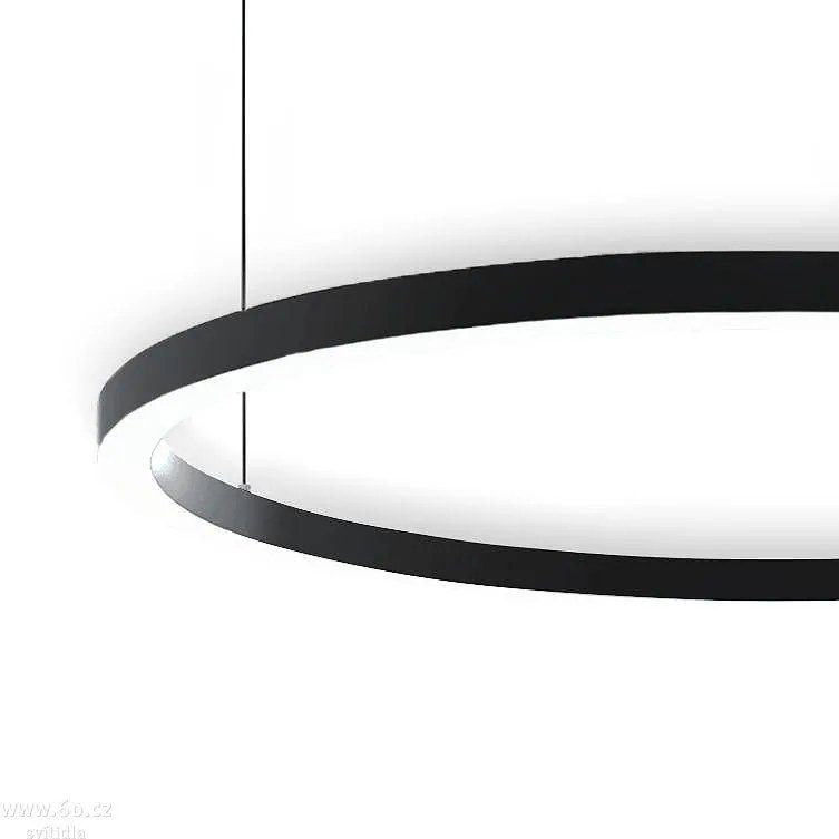 Linea Light 65116 Tour_PD, závěsný kruh pro přímé osvětlení, 45W LED 3000K, černá, prům. 94cm