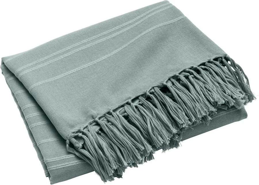 Zelený bavlněný přehoz 180x220 cm Lilia – douceur d'intérieur
