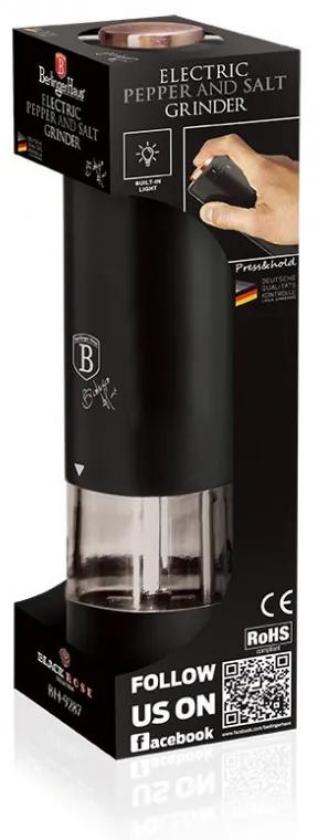 BERLINGERHAUS Mlýnek na pepř a sůl elektrický Black Rose Collection BH-9287