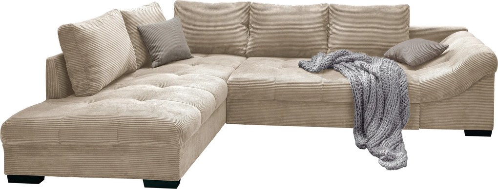 XXXLutz ROHOVÁ SEDAČKA, textil, béžová P & B - Sedací soupravy - 002310006718