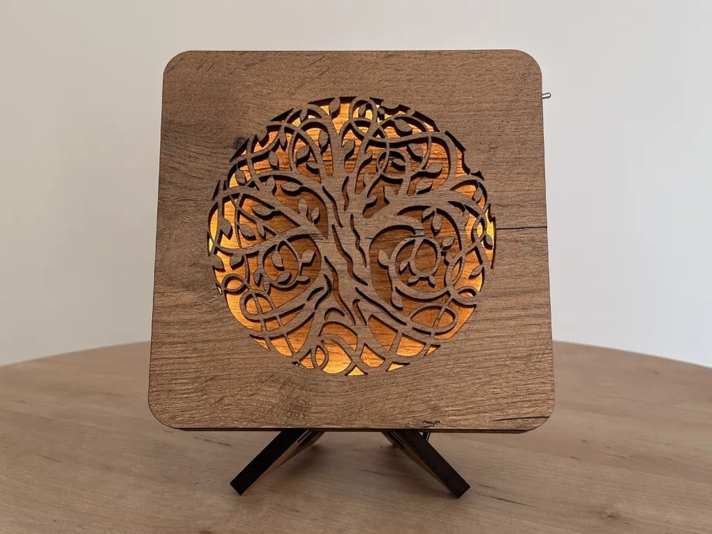 Li-Go "Strom života" lampa 19x19cm provedení povrchu: černá s patinou