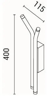 LED Nástěnné svítidlo CASCADE LED/10W/230V 3000K