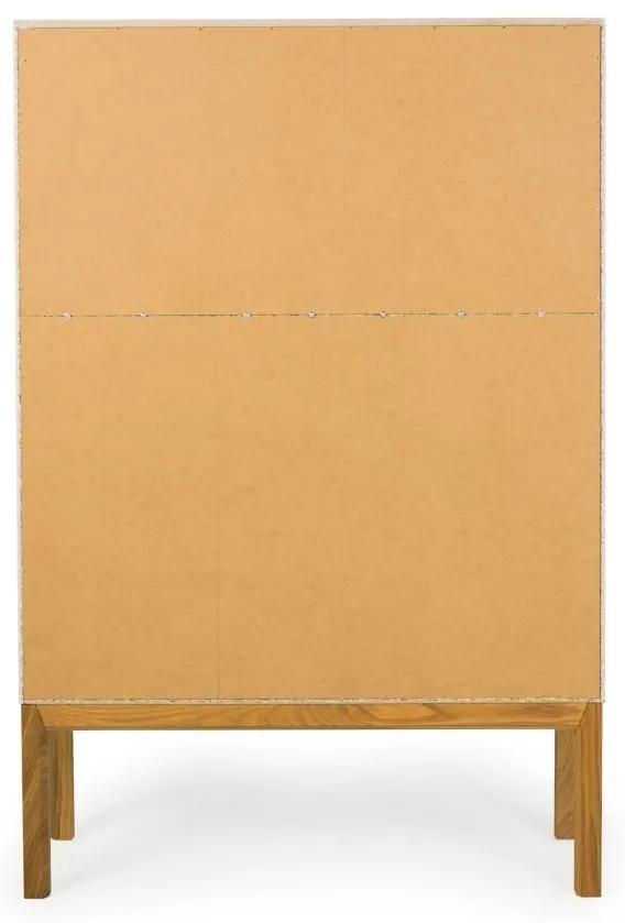 Bílá lakovaná komoda Tenzo Patch 92 x 40 cm