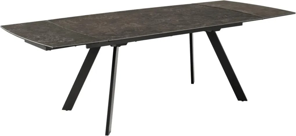 ACTONA Rozkládací jídelní stůl BLACKBURN černý 160/240x97 cm