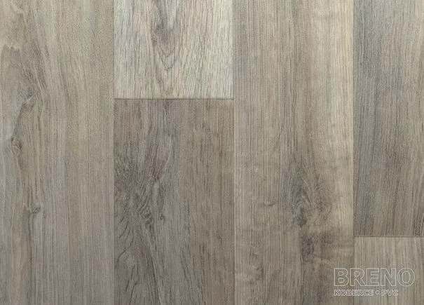 Breno PVC CHROMETEX Tavel 594 – tmavé dřevo, šíře 400 cm