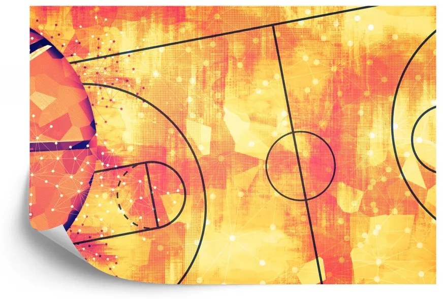 Fototapeta Abstraktní Basketbalové Hřiště Hladký vinyl 104x70.5