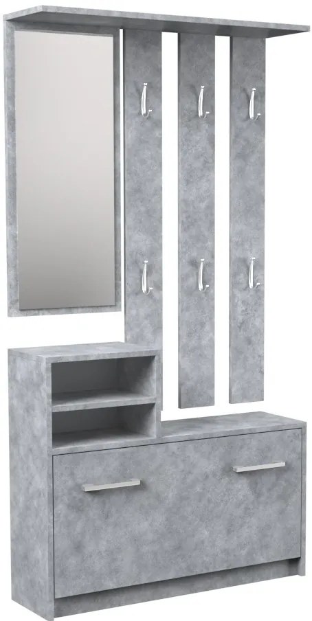 FALCO Předsíňová stěna Jantar Odstín: Beton