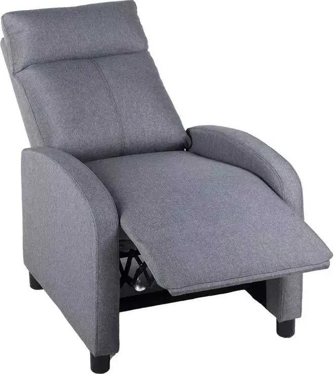 LuxuryForm DESIGN Televizní křeslo RUFO s polohováním - šedé