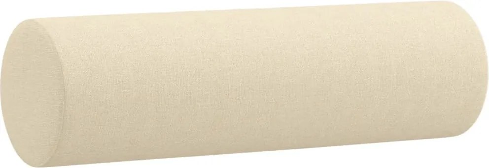 3dílná sedací souprava s polštáři krémová textil 3201554