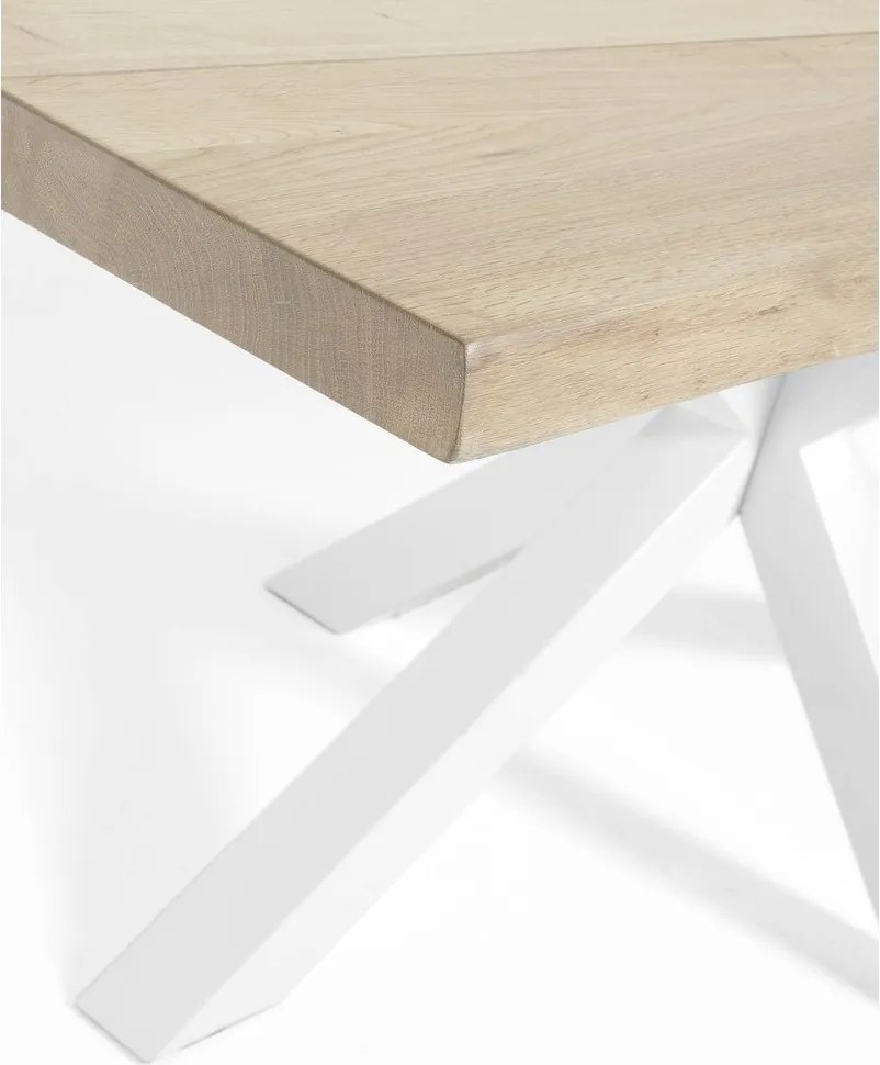 Jídelní stůl s deskou v dubovém dekoru 90x160 cm Argo – Kave Home