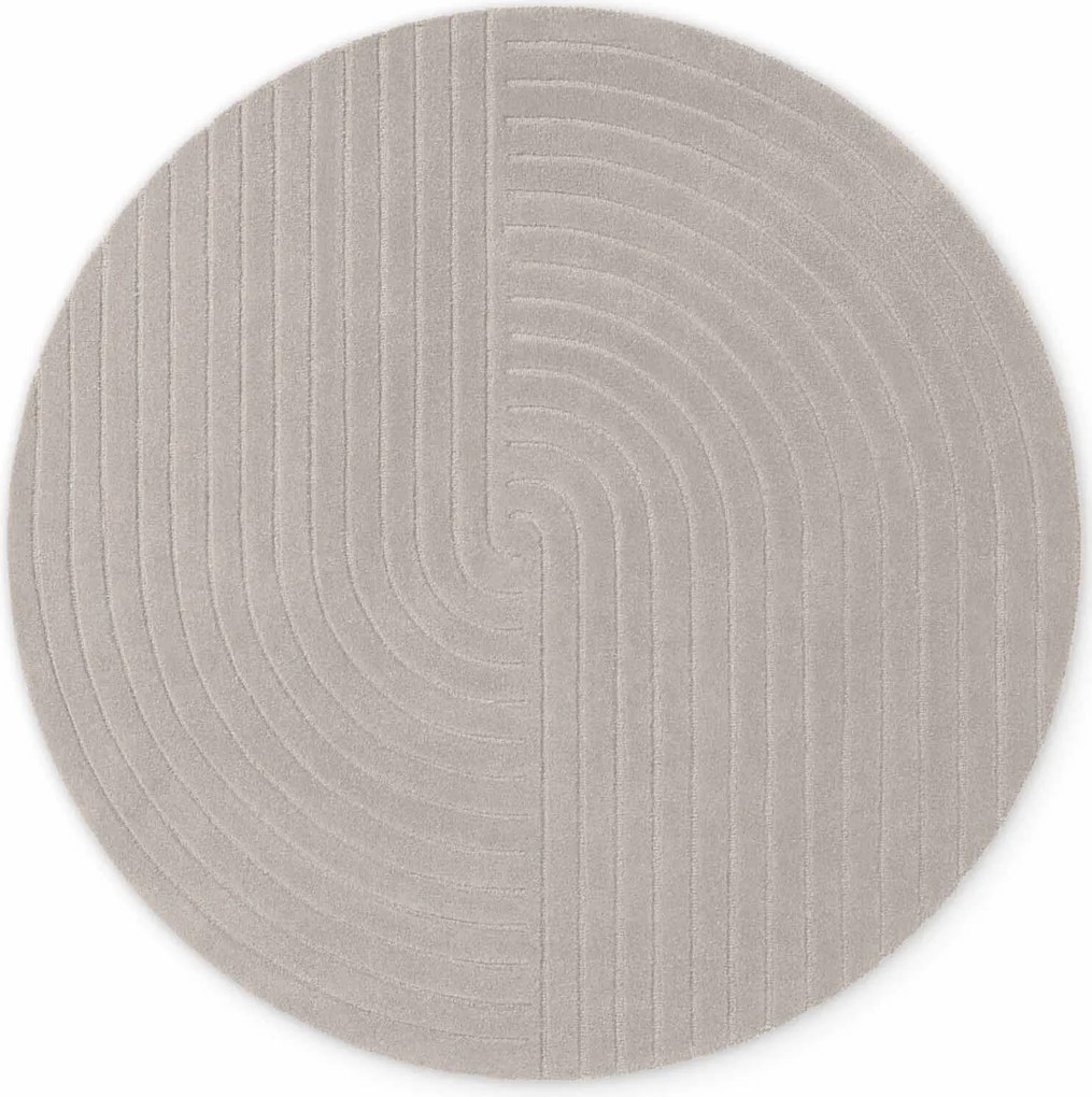Vikosa, Kusový koberec Vikosa Arcura 106270 Light Grey kruh, 200x200 (průměr) kruh, šedá, ložnice